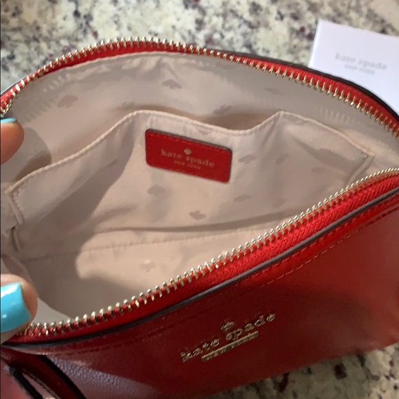 kate spade | Bags | Nwt Authentic Kate Spade Red Leather Crossbody ...
